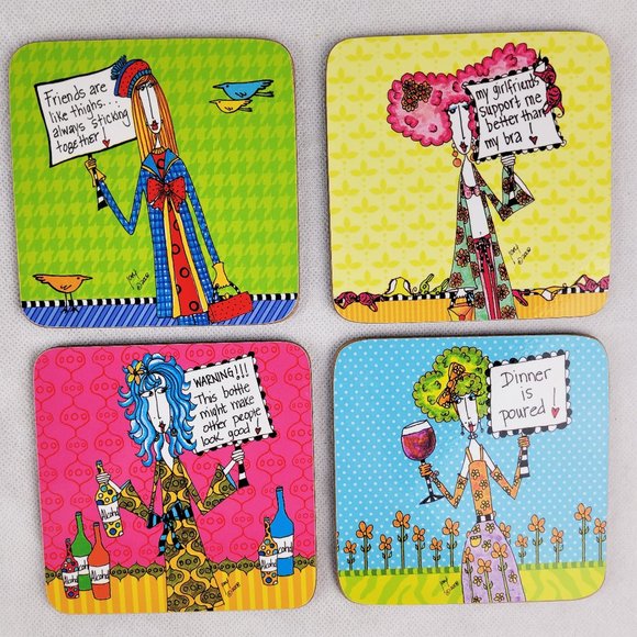 Dolly Momma | Dining | Pictura Dolly Momma Brand Joey Art 208 Set 4 ...